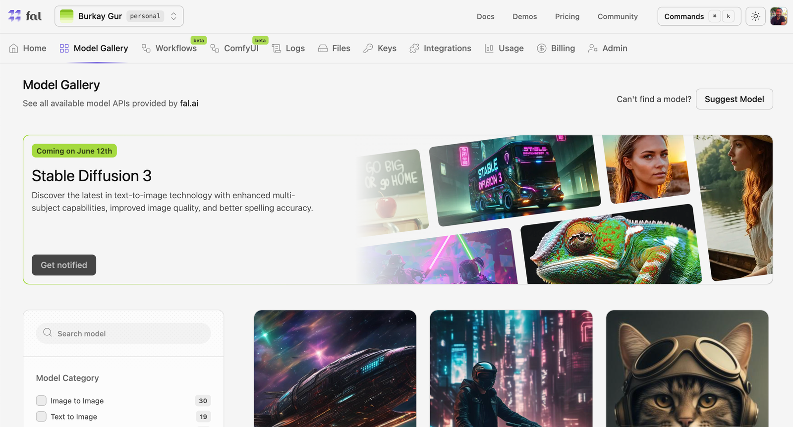 fal News: Stable Diffusion 3 available now, ComfyUI workflows and more